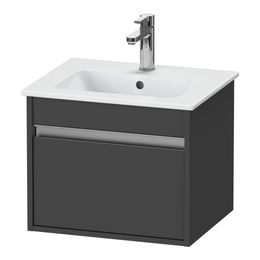 Duravit Waschtischunterschrank Ketho Compact 50x41,2x41cm, 1 Ausz., wandh&auml;ngend, graph matt (KT640404949)