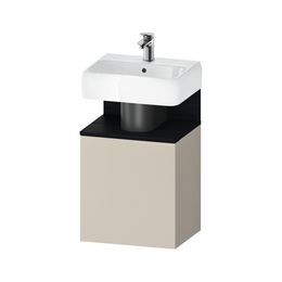 Duravit Waschtischunterschrank Qatego 44x35x64,5cm, 1 T, T l, E sw/tau matt (QA4076L16830000)