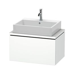 Duravit Waschtischunterschrank Compact L-Cube 72x47,7cm, we. ma, f&uuml;r Konsole, 1 Auszug (LC580101818)