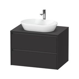 Duravit Waschtischunterschrank Ketho.2 80x55cm, gra m, Pl m 1 Ausschn, wandh&auml;ngend (K24895080800000)