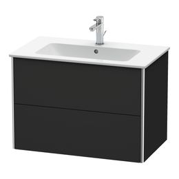 Duravit Waschtischunterschrank XSquare 81x47,8cm, graph matt, 2 Schubk., wandh&auml;ngend (XS417208080)