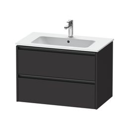 Duravit Waschtischunterschrank Ketho.2 81x48cm, graph matt, 2 Schub., wandh&auml;ngend (K25263080800000)
