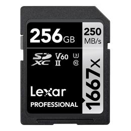 Lexar Professional 1667x UHS II SDXC 256GB V60 250MB/90MB