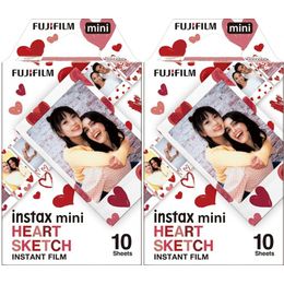 Fujifilm Instax Mini Film Heart Sketch 2er Pack