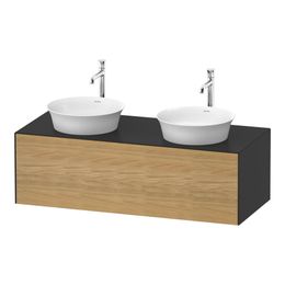 Duravit Waschtischunterschrank White Tulip 130x55cm, 1 AZ, 1 Pl, B bs, E Nat gra m (WT4978BH558)