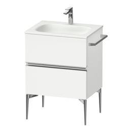 Duravit Waschtischunterschrank wandh&auml;ngend Sivida 61x59,2x47,7cm, 2 Schub., w ma, Gr. chr (SV4650010180000)
