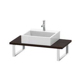 Duravit Konsole Compact L-Cube 80-200x48cm, 1 AS, St&auml;r 3cm, Nussb geb. (LC104C06969)