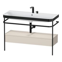 Duravit M&ouml;belwaschtisch-Kombi Happy D.2 Plus 117,5x49cm, m Konso, 1 Lad, 2 HL, T matt (HP4744E83830000)