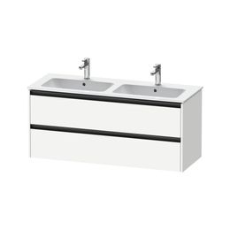 Duravit Waschtischunterschrank Ketho.2 128x48x55cm, 2 Schub., wandh&auml;ngend, wei&szlig; matt (K25266018180000)