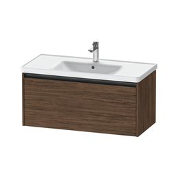 Duravit Waschtischunterschrank Ketho.2 98,4x45,5cm, Nussb dkl., 1 Ausz., wandh&auml;ngend (K25084021210000)