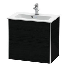 Duravit Waschtischunterschrank Compact XSquare 61x38,8cm, Ei sw, 2 Schubk., wandh&auml;ngend (XS416501616)