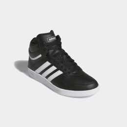 Sneaker adidas Sportswear "HOOPS 4.0 MID", Herren, Gr. 40, schwarz-wei&szlig; (core schwarz, cloud wei&szlig;, core schwarz), Synthetik, Schuhe Sneaker
