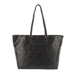 JOOP! Shopper JOOP JEANS "strambo shopper lhz", Damen, Gr. B/H/T: 32cm x 30,5cm x 16,5cm, schwarz, Lederimitat, Taschen Shopper, Damen Handtasche mit Logopr&auml;gung