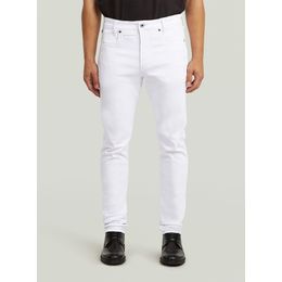 G-Star Raw Regular-fit-Jeans G-STAR "D-Staq Slim Jeans", Herren, Gr. 26, L&auml;nge 30, paper wei&szlig; gd, Obermaterial: 91% Baumwolle, 7% Elastomultiester, 2% Elasthan, Jeans