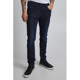 Slim-fit-Jeans Blend "BHJet", Herren, Gr. 38, L&auml;nge 32, dunkelblau, Jeans, 99% Baumwolle, 1% Elasthan, unifarben, slim fit normal, Jeans Slim-fit-Jeans, Modische Slim-Fit-Jeans mit niedriger Bundh&ouml;he und schmalem Bein