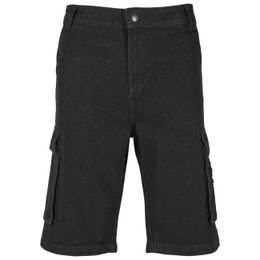 Shorts Ecko Unltd. "Ecko Unltd. Ecko Unltd. EC KO Denim Short", Herren, Gr. 34, Normalgr&ouml;&szlig;en, schwarz, 100% Baumwolle, unifarben, loose fit, Hosen Shorts
