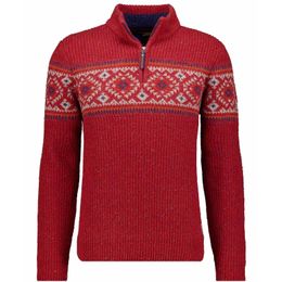 Rundhalspullover Ragman, Herren, Gr. 54, tango rot, 067, Strick, 80% Wool 20% Nylon, Pullover Rundhalspullover
