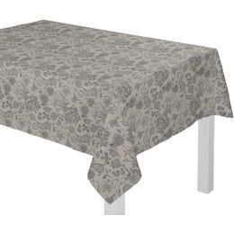 Tischdecke Adam "Flower Cuv&eacute;e Light" Gr. 8, schwarz, B:145cm L:220cm, Bio-Baumwolle, Tischdecken, Tischdecke, aus 100% Bio-Baumwolle