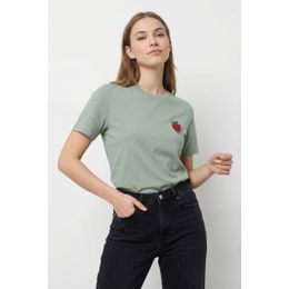 Kurzarmshirt Only "ONLKITA S/S TEE JRS NOOS", Damen, Gr. M, jadeite print:berry good (chest), Jersey, Obermaterial: 100% Baumwolle, bedruckt, regular fit normal, Rundhals, Shirts, Baumwolle, regular fit