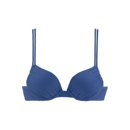 Sunseeker Push-Up-Bikini-Top 'Fancy' blau Gr. 34 Cup B. Mit B&uuml;gel