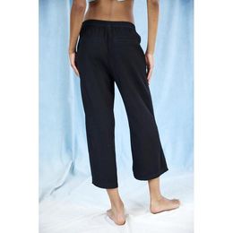 H.I.S. H.I.S Culotte schwarz Gr. 32/34 f&uuml;r Damen. Figurumspielend. Nachhaltig.