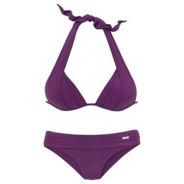 Lascana Set: Triangel-Bikini lila Gr. 42 Cup B. Ohne B&uuml;gel