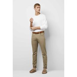 Stoffhose MEYER "M5 Slim", Damen, Gr. 33, L&auml;nge 32, braun, 77% Baumwolle, 19% Lyocell, 4% Elasthan, unifarben, figurumspielend lang, Hosen Stoffhose, M5 Slim Five-Pocket