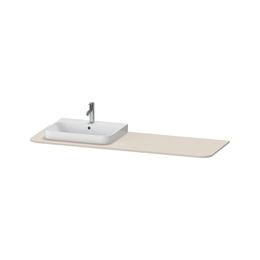 Duravit Waschtisch-Konsole Happy D.2 Plus 160x55cm, m 1 AS, Beck. li, Tau matt (HP031HL8383)