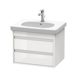 Duravit Waschtischunterschrank Ketho 60x45,5cm, we hgl, 2 Schubk., wandh&auml;ngend (KT665002222)