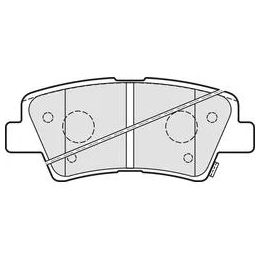 Valeo Bremsbelagsatz, Scheibenbremse FIRST 302219 hinten rechts links f&uuml;r HYUNDAI KIA KG MOBILITY (DYK) SSANGYONG NAZA (BEIJING) 58302-3ZA00 58302G0A