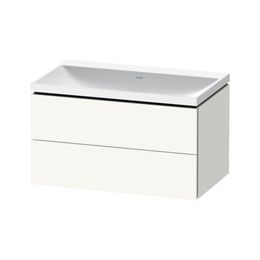 Duravit M&ouml;bel-Set L-Cube 80x48x48cm, o Hahnl., we. matt, 2 Schub. (LC6951N84840000)