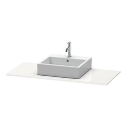 Duravit Konsole XSquare 80x55cm, sw hochglanz, mit 1 Ausschnitt (XS060D04040)