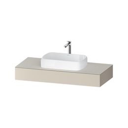 Duravit Konsole Qatego 120x55x17cm, Tau supermatt, 1 Ausschnitt (QA4802083830000)