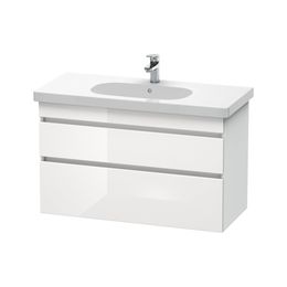 Duravit Waschtischunterschrank DuraStyle 100x45,3cm, w hgl/we ma, 2 SchKa., wandh&auml;ngend (DS648502218)