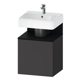 Duravit Waschtischunterschrank Qatego 49x42x64,5cm, 1 T, T li, Ei schw/grap ma (QA4077L16490000)
