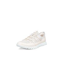 Slip-On Sneaker Ecco "GRUUV LITE", Damen, Gr. 40, creme, Leder, Textil, unifarben, Schuhe, Schlupfschuh, Freizeitsneaker, Halbschuh mit Schnellverschluss