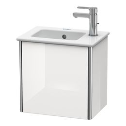 Duravit Waschtischunterschrank XSquare 41x28,9x40cm, wandh&auml;ngend, T. re, sw hochglanz (XS4170R4040)