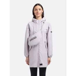 Kurzmantel Khujo "Ameti", Damen, Gr. L (40), lila, Material: 100% Nylon, gerade Po-bedeckend, hoch geschlossener Ausschnitt, &Auml;rmel ohne &Auml;rmelschlitz elastischer Bund mit Windstopper, M&auml;ntel Kurzmantel, Ultraleichter kurzer &Uuml;bergangsmantel