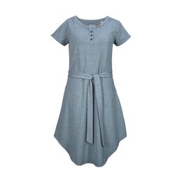 G.I.G.A. by Killtec Sommerkleid "GS 30 WMN DRSS", Damen, Gr. 36, Normalgr&ouml;&szlig;en, dunkelblau, Obermaterial: 65% Polyester, 30% Baumwolle, 5% Elasthan, G.I.G.A. DX BY KILLTEC, Kleider Sommerkleid, Weiches Sommerkleid mit Bindeg&uuml;rtel und asymetrischem Saum
