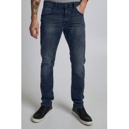 Slim-fit-Jeans Blend "BHTwister", Damen, Gr. 30, L&auml;nge 34, middle blau, Jeans, 98% Baumwolle, 2% Elasthan, unifarben, slim fit normal, Jeans Slim-fit-Jeans, Jeanshose mit normalem Bund und schmalem Bein - Twister Fit