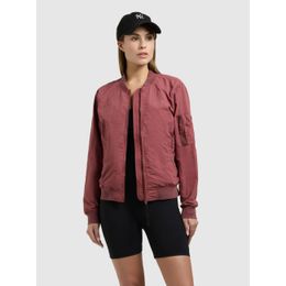 Bomberjacke Khujo "DENZ", Damen, Gr. L, fuchsia, Web, 100% Nylon, regular fit h&uuml;ftlang, eingesetzt angesetztes B&uuml;ndchen, Jacken Bomberjacke