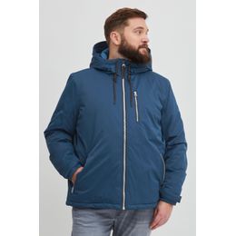 Kurzjacke Blend "BHLeto Big & Tall", Herren, Gr. 5XL, blau (marineblaus), 100% Polyester, unifarben, regular fit normal, eingesetzt Rippb&uuml;ndchen, Jacken Kurzjacke, Klassische &Uuml;bergangsjacke in gro&szlig;en Gr&ouml;&szlig;en