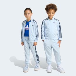 Trainingsanzug adidas originals "SST", Jungen, Gr. 116, crystal sky, Obermaterial: 100% Polyester, Sportanz&uuml;ge Trainingsanzug