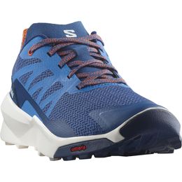 Wanderschuh Salomon "PATROL J", Kinder, Gr. 38, wei&szlig; (dunkelblau, french blau, wei&szlig;), Synthetik, Textil, Schuhe Wanderschuh, wasserdicht