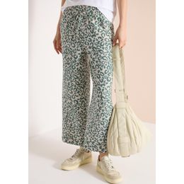 Stoffhose Cecil, Damen, Gr. M, L&auml;nge 26, macadamia beige, Stoff, 55% Leinen, 45% Viskose, loose fit normal, Hosen Stoffhose, aus Leinen