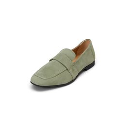 Marc O'Polo Loafer MARC O'POLO "aus weichem Velours-Rindleder", Herren, Gr. 36, calm sage, Obermaterial: 100% Leder (Ziege), unifarben, Schuhe Loafer