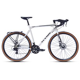 Gravelbike WYNN "GRL1.1" Gr. 58, wei&szlig;, wei&szlig;, Fahrr&auml;der, 58cm, 28 Zoll (71,12cm) hinten: 28 Zoll (71,12cm)