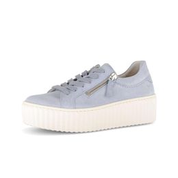 Sneaker Gabor "Sneaker low", Damen, Gr. 37, blau, Schuhe Sneaker