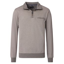 Sweatshirt Casamoda "Casamoda Sweattroyer uni", Herren, Gr. 4XL, beige (champagner), 100% Baumwolle, Sweatshirts Sweatshirt