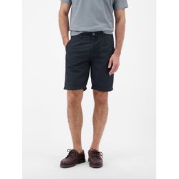 Chinoshorts Lerros "Kurze Chino aus leichtem Baumwollmix", Herren, Gr. 36, blau night, 74% Baumwolle, 24% Polyester, 2% Elasthan, Hosen Chinoshorts